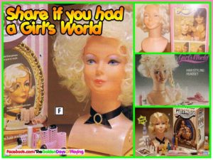 Girls World Make-up Model Head - Joy Of Retro